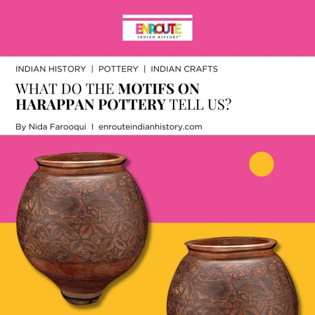 What do the motifs on Harappan pottery tell us?